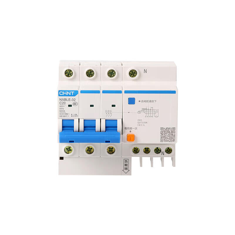 chint residual current operated circuit breaker; nxble-32 3p+n c32 30ma 6ka – koeedmro