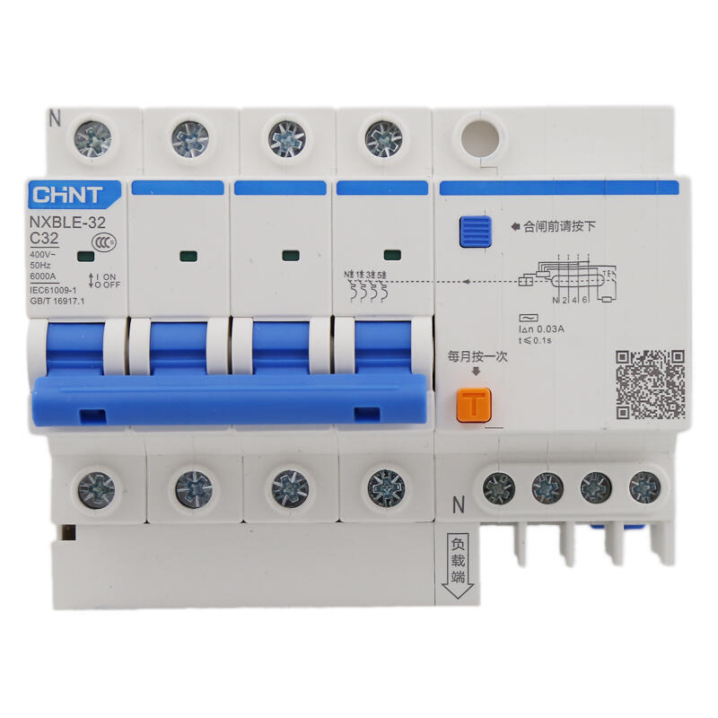 chint residual current operated circuit breaker; nxble-32 4p c32 30ma 6ka – koeedmro