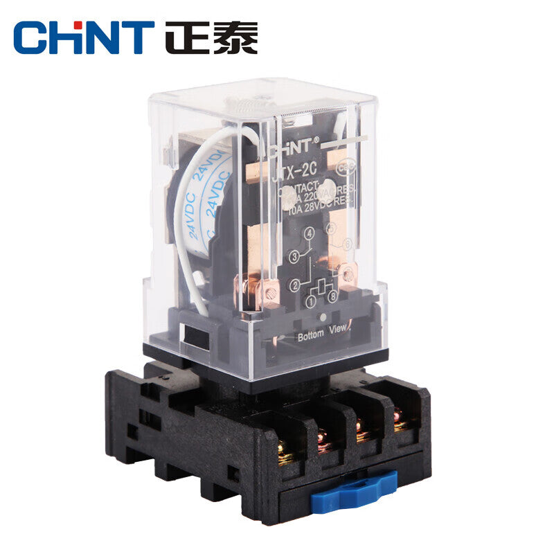 chint (chnt) jtx-2c-dc24v small relay high power electromagnetic relay ...